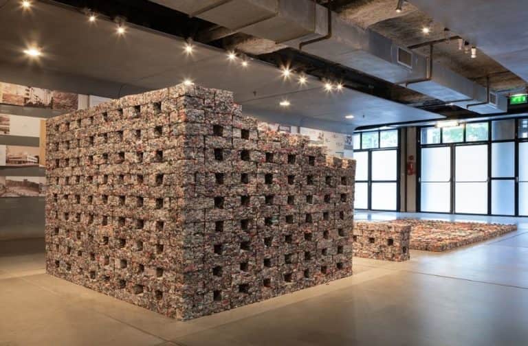 BEAUTIFUL BRICKS FROM OUR TEXTILE WASTE | Less Saves The Planet